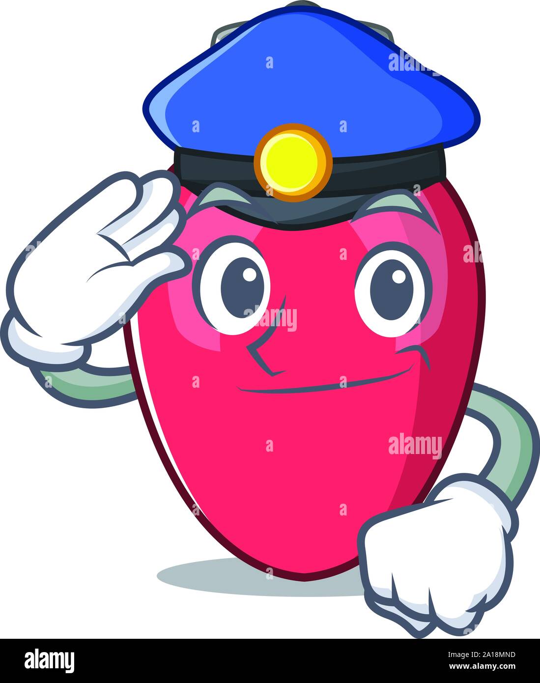 Police christmas lights isolated in the cartoon Stock Vector Image ...