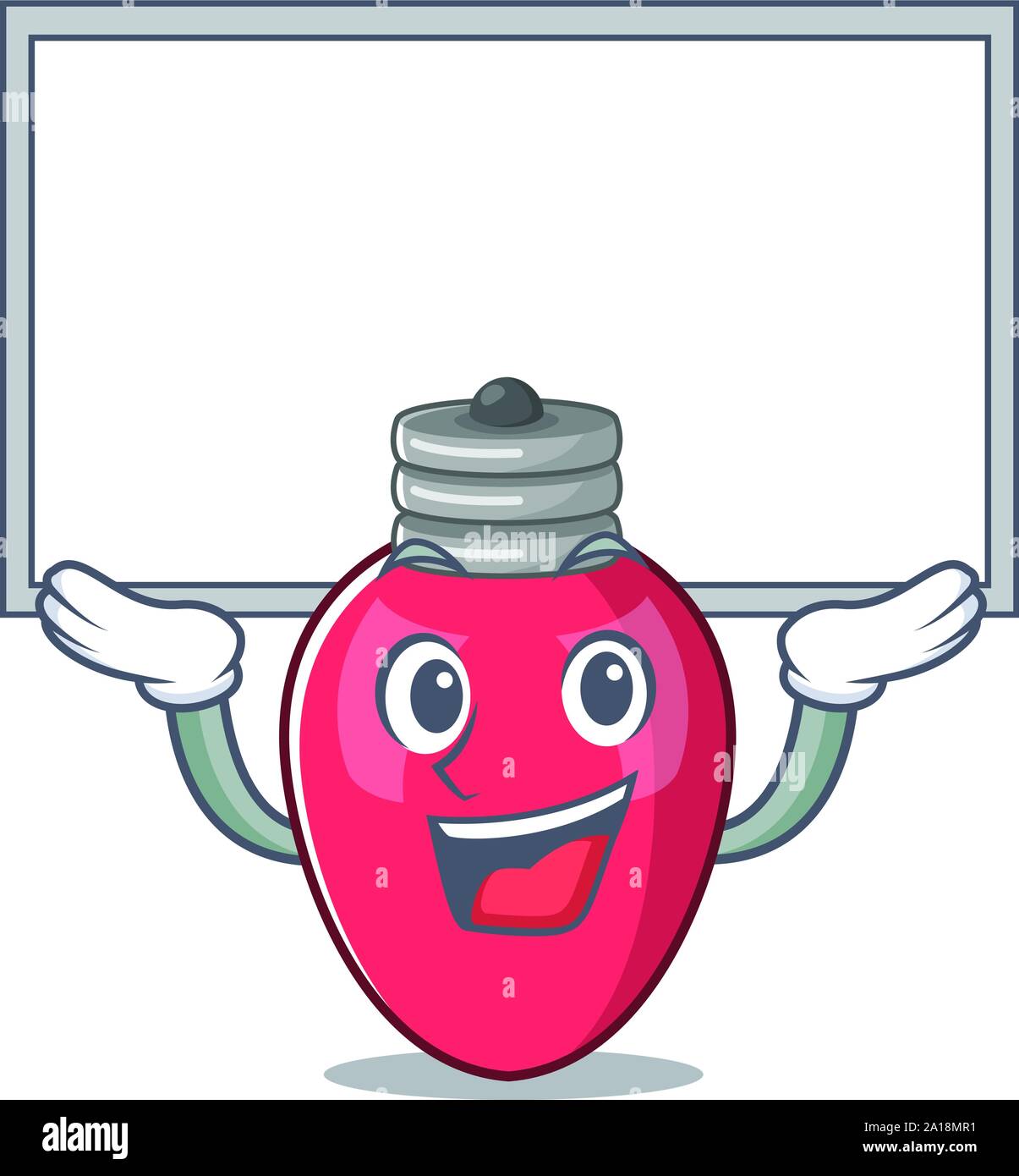 Up board christmas lights isolated in the cartoon Stock Vector Image ...