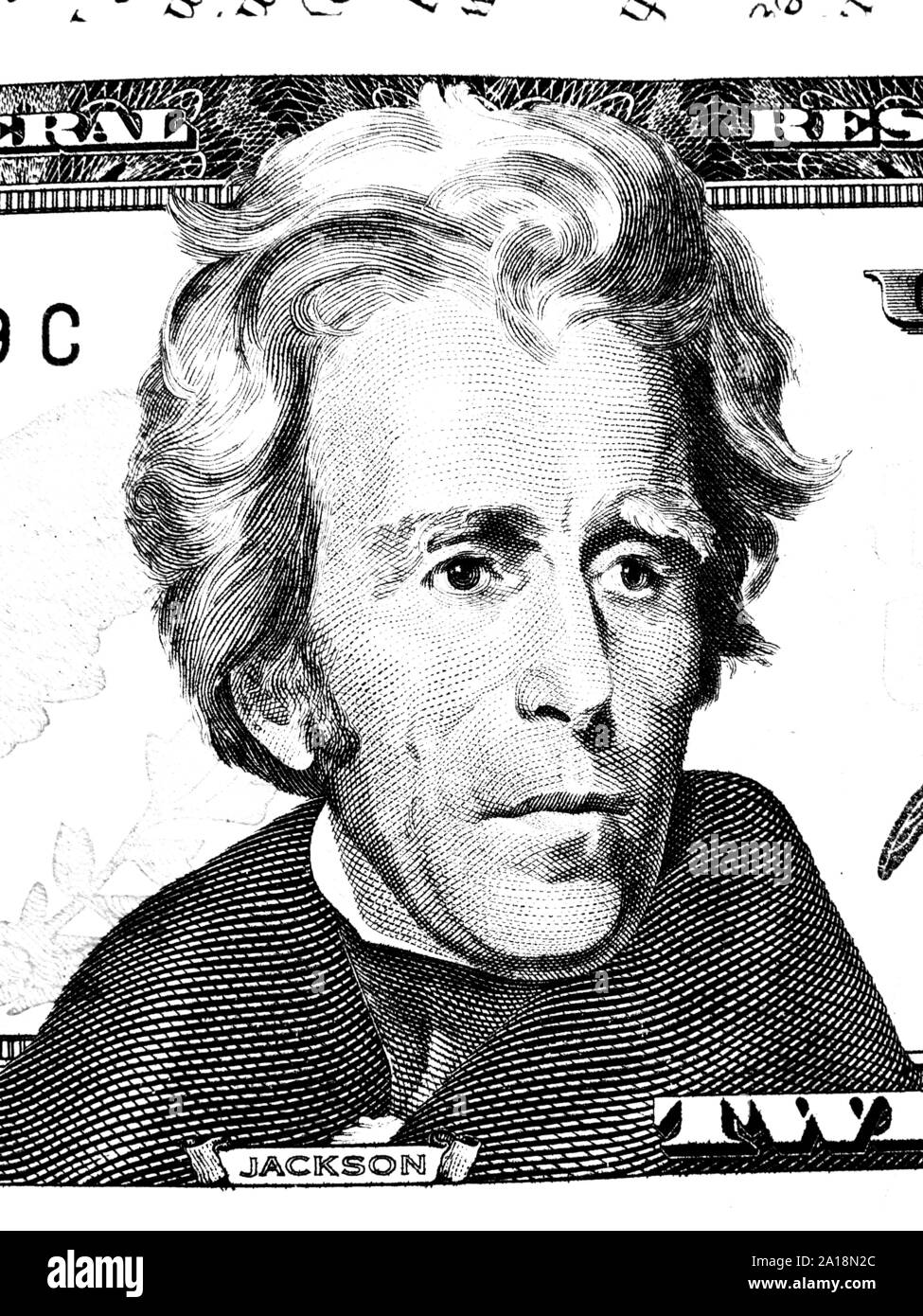 Dollar close up background Black and White Stock Photos & Images - Alamy