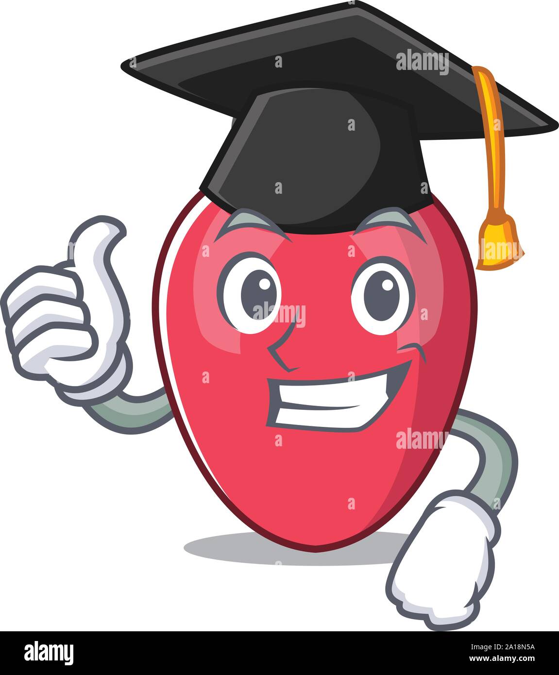 Graduation christmas lights in the character shape Stock Vector Image ...