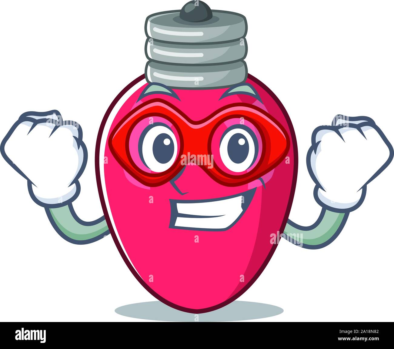 Super hero christmas lights in the character shape Stock Vector Image ...