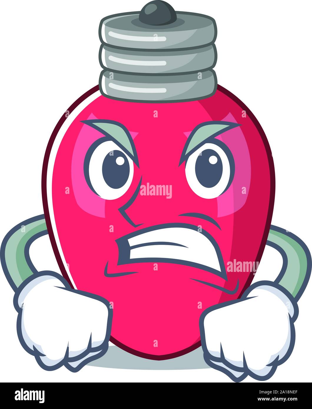 Angry Christmas lights on the mascot table Stock Vector Image & Art - Alamy