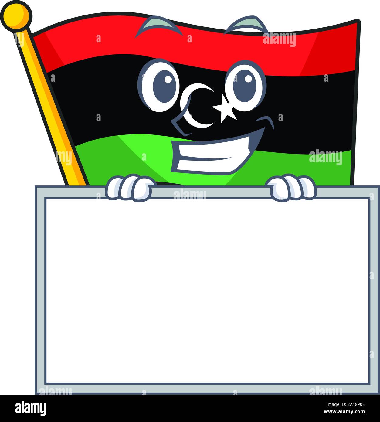 Old libya flag Stock Vector Images - Alamy