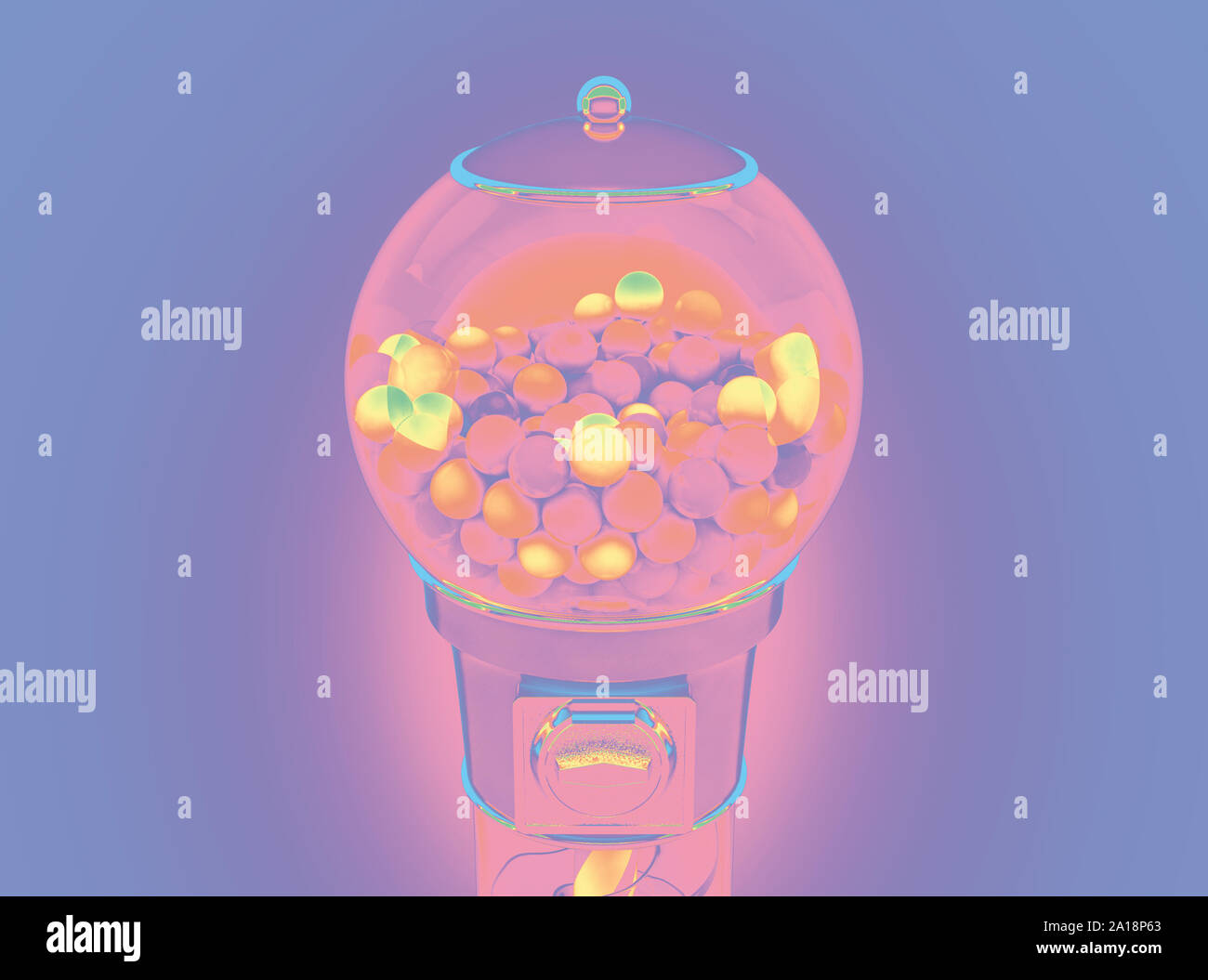 Bubble gum gumballs gumball machine hi-res stock photography and images ...