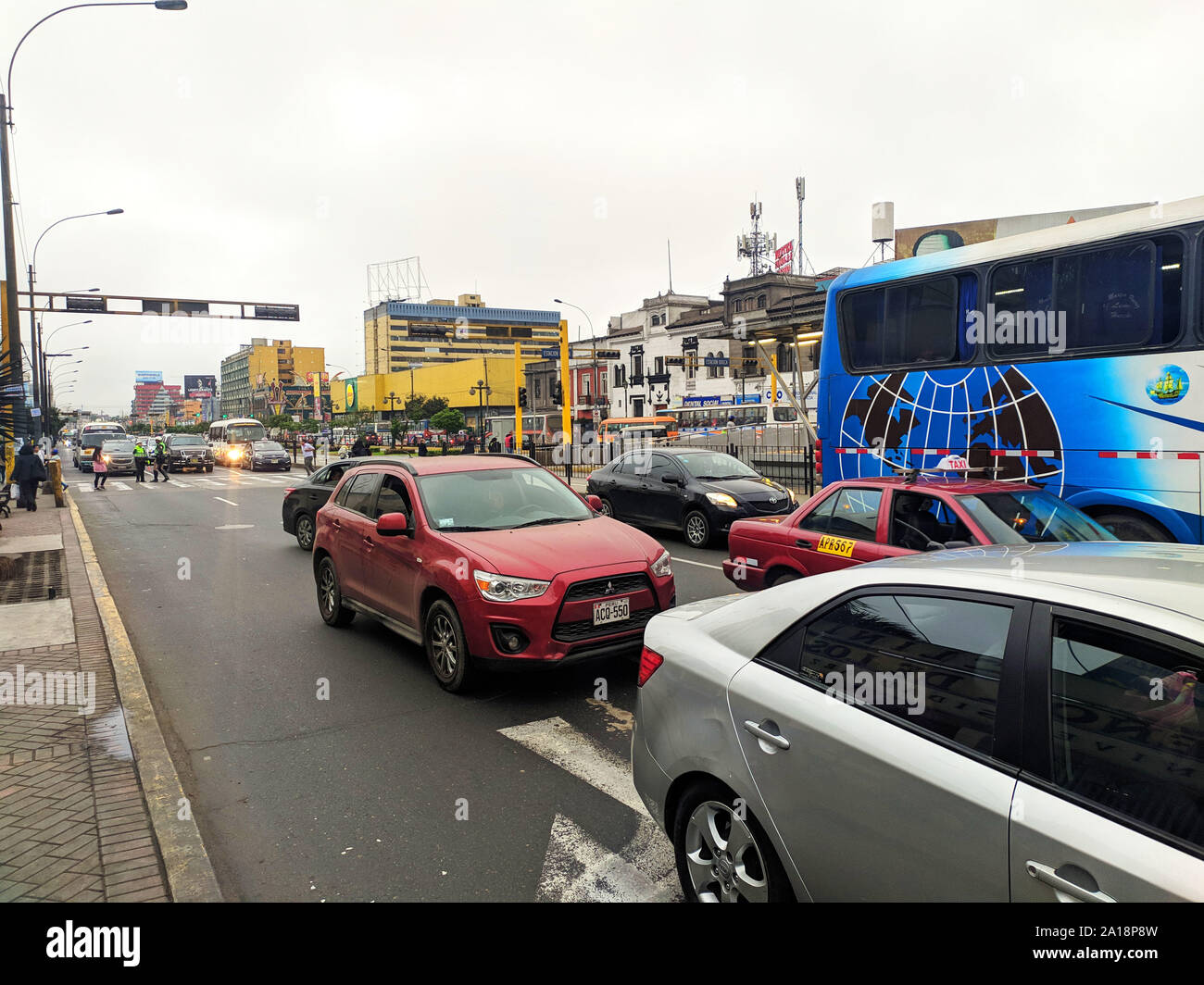 streets of the Peruvian capital Lima Peru Stock Photo - Alamy