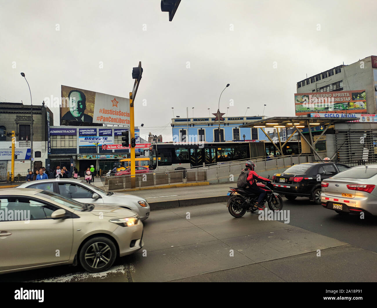 streets of the Peruvian capital Lima Peru Stock Photo - Alamy