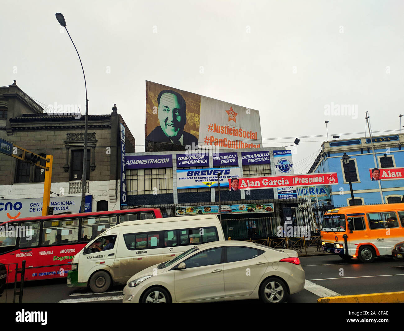streets of the Peruvian capital Lima Peru Stock Photo - Alamy