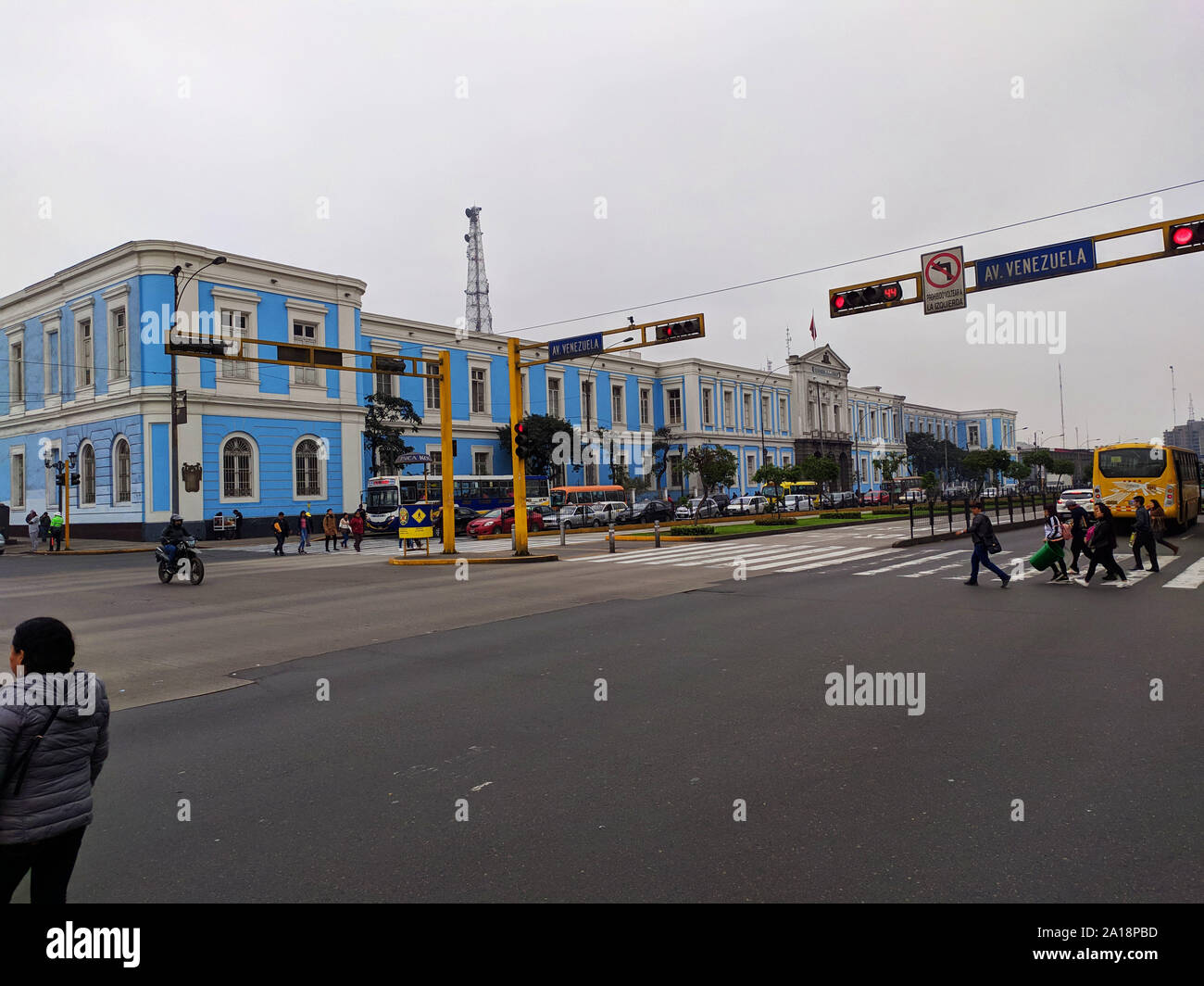 streets of the Peruvian capital Lima Peru Stock Photo - Alamy