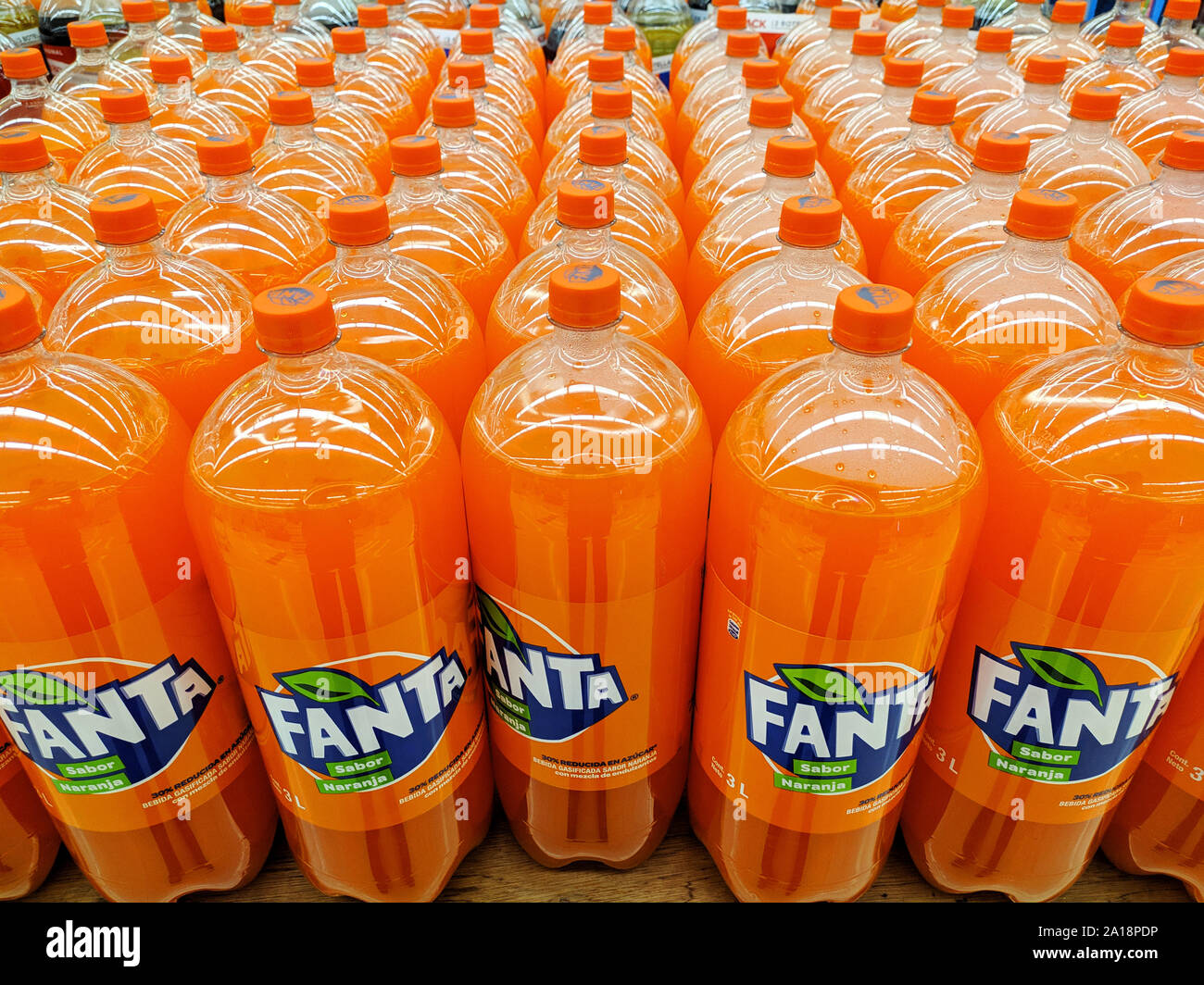 Soda drink Inca Cola, coca cola, fanta, sprite Stock Photo - Alamy