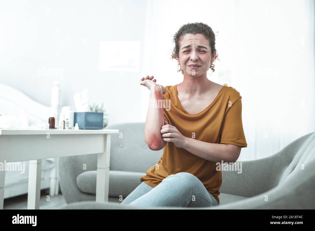 Scratches on arm hi-res stock photography and images - Alamy