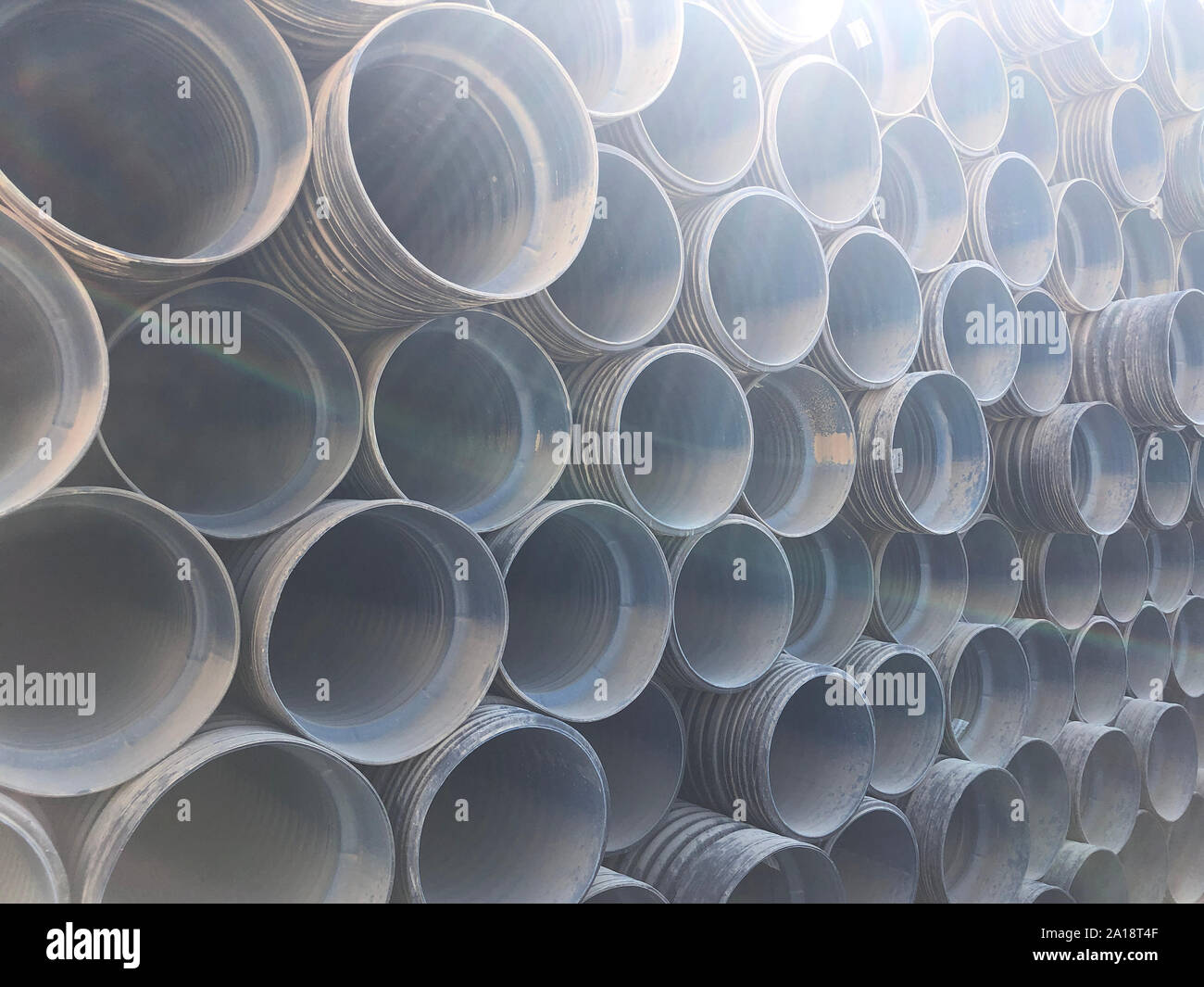 Corrugated plastic drainage pipe site hi-res stock photography and ...