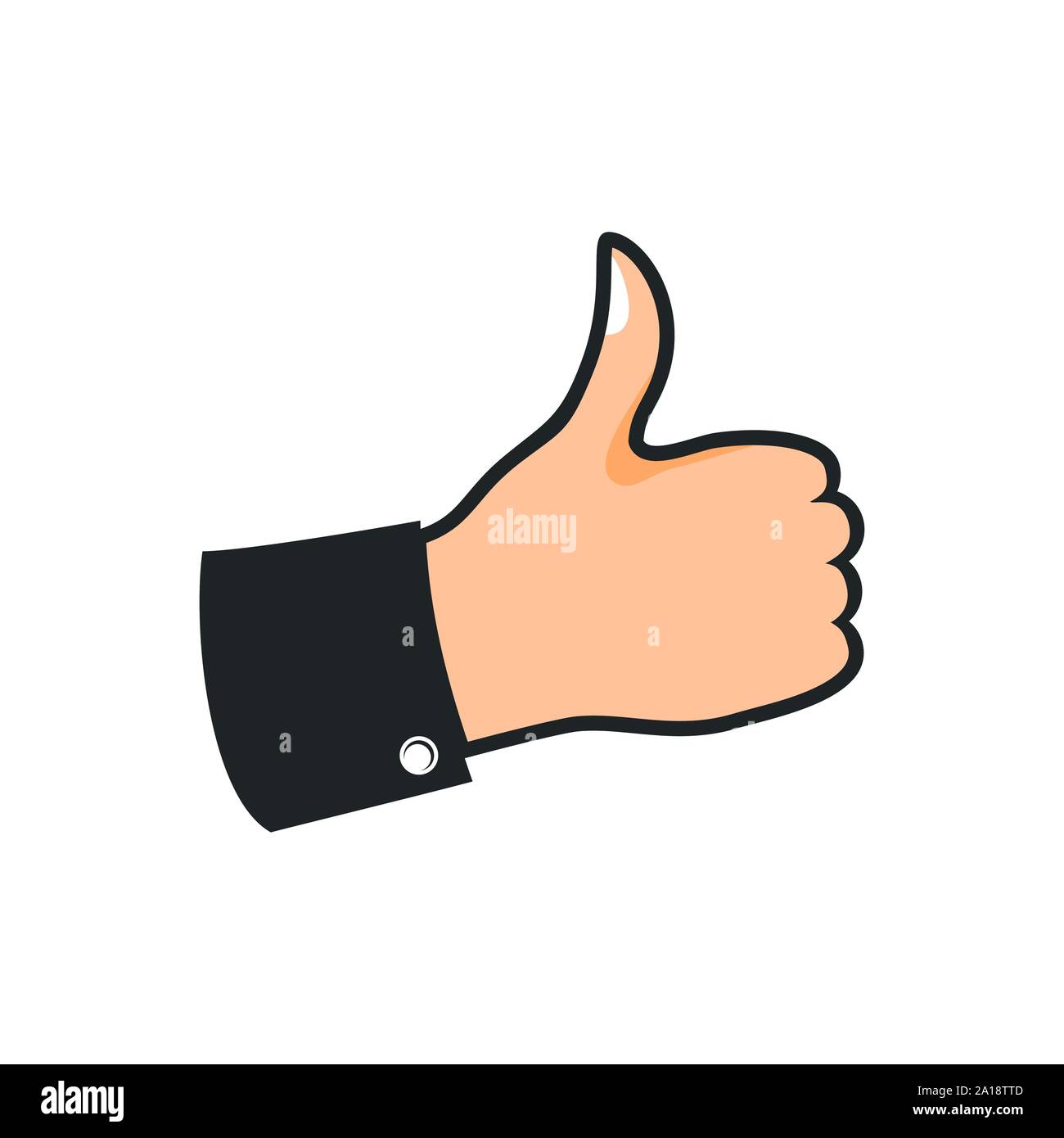 Hand Thumb Up Pop Vector Illustration Symbol Graphic Logo Design ...