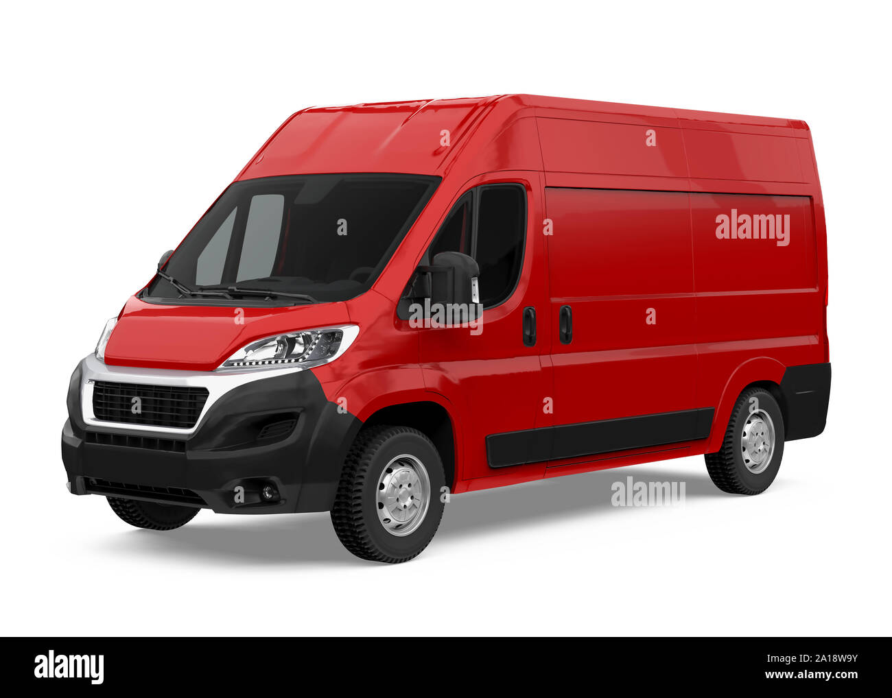 Delivery Van Isolated Stock Photo - Alamy