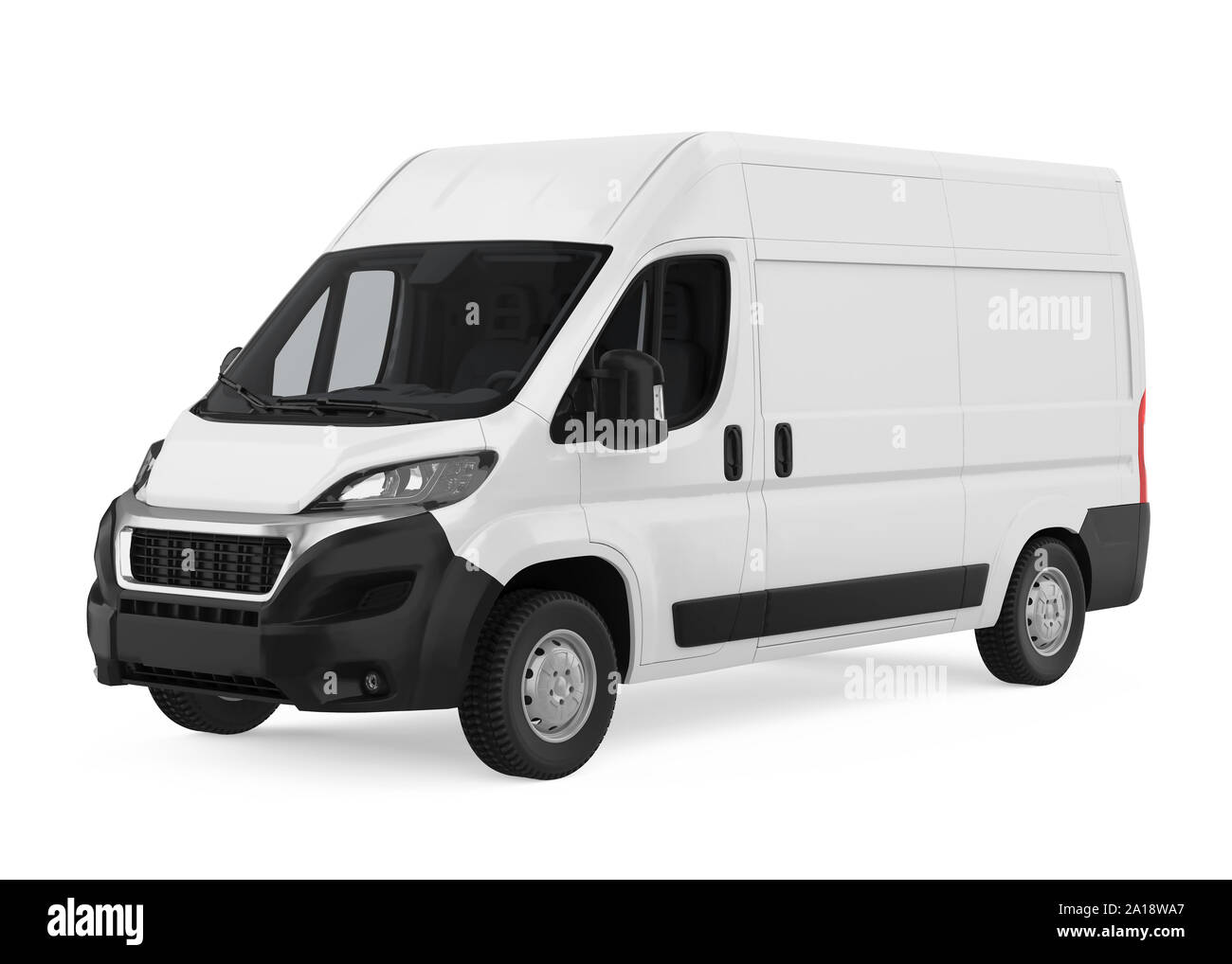 Delivery Van Isolated Stock Photo - Alamy