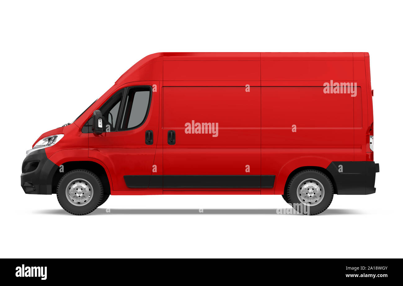 Delivery Van Isolated Stock Photo - Alamy