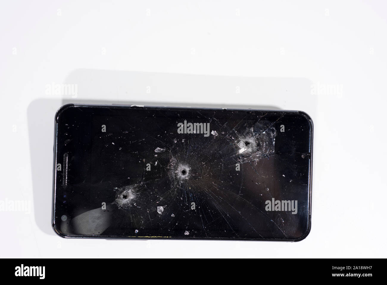 Abstract photo of broken or damaged smartphone Stock Photo - Alamy