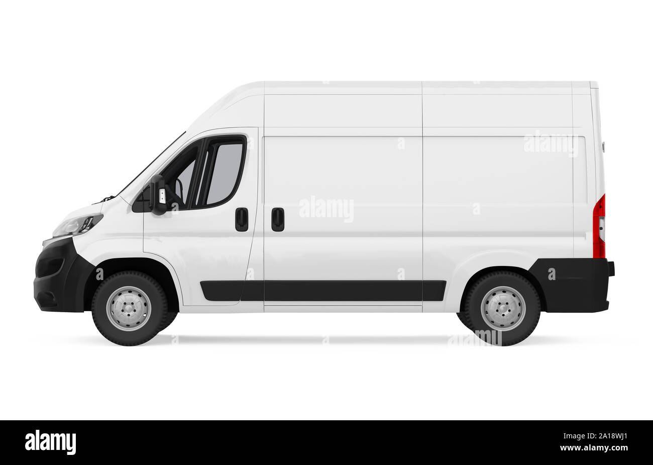 Delivery Van Isolated Stock Photo - Alamy