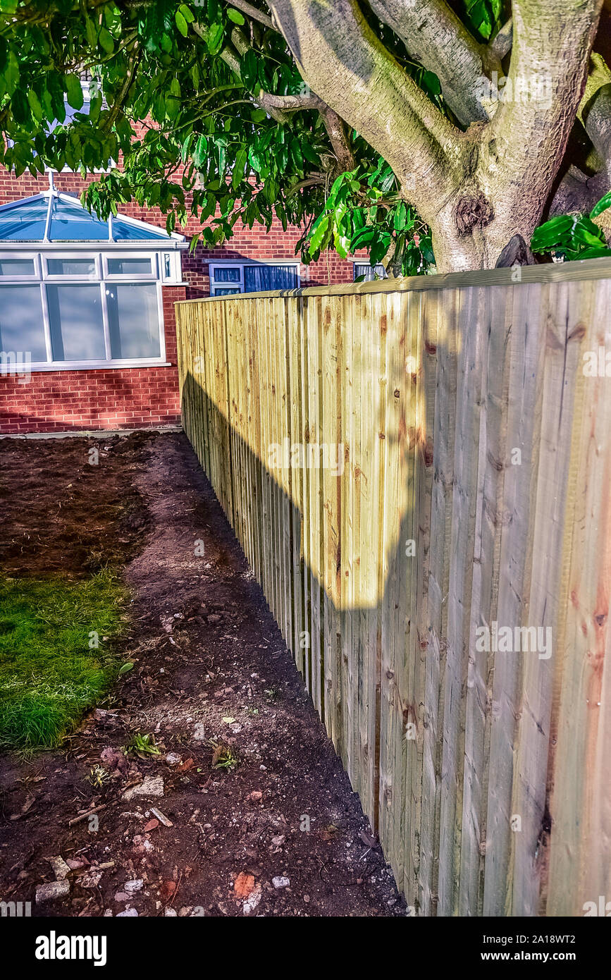 Landscape gardening, blockwork, brickwork, paving & fencing Stock Photo ...