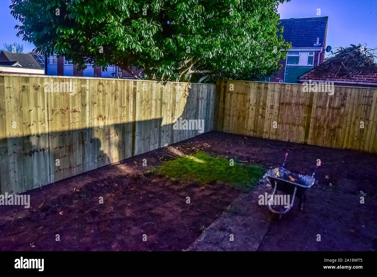 Landscape gardening, blockwork, brickwork, paving & fencing Stock Photo ...