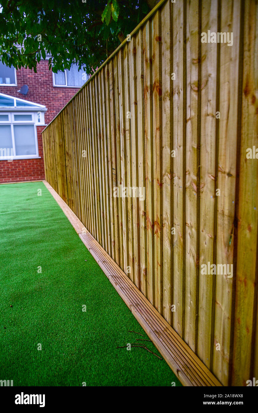 Landscape gardening, blockwork, brickwork, paving & fencing Stock Photo ...