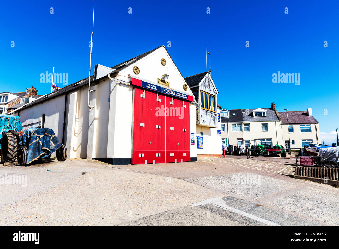 Newbiggin lifeboat station, Newbiggin by the sea, Northumberland UK ...