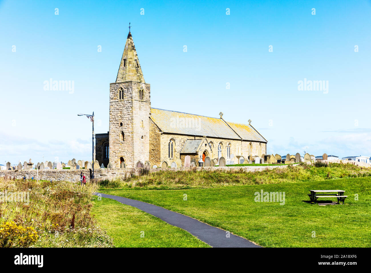 St Bartholomew's Church Newbiggin by the sea, Northumberland UK England ...