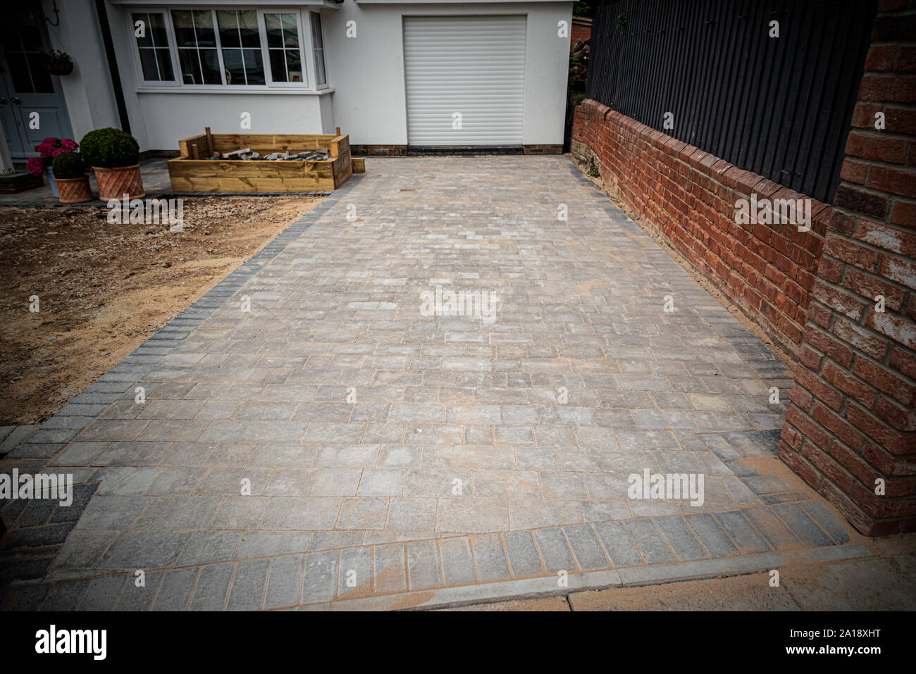 Cement blockwork wall hi-res stock photography and images - Alamy