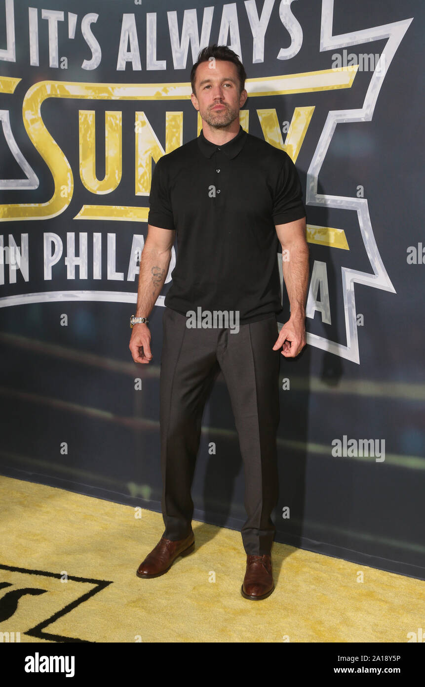 Hollywood, Ca. 24th Sep, 2019. Rob McElhenney, at The Premiere Of FX's ...