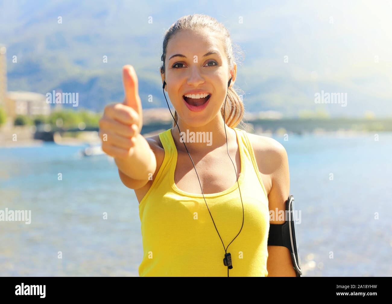 Winner thumb hi-res stock photography and images - Alamy