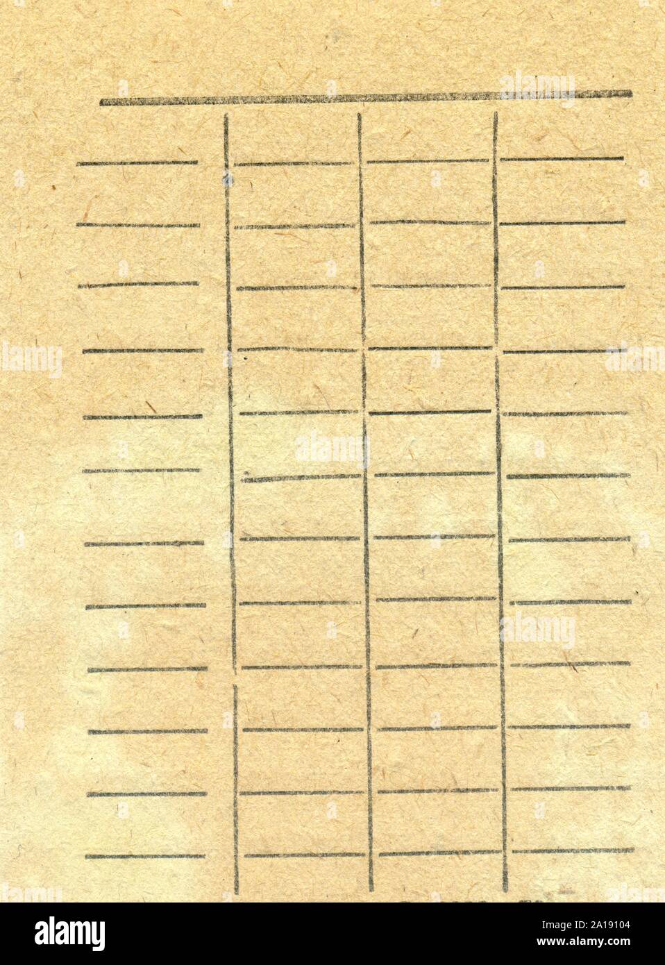 Vintage due date card, grunge paper texture Stock Photo - Alamy