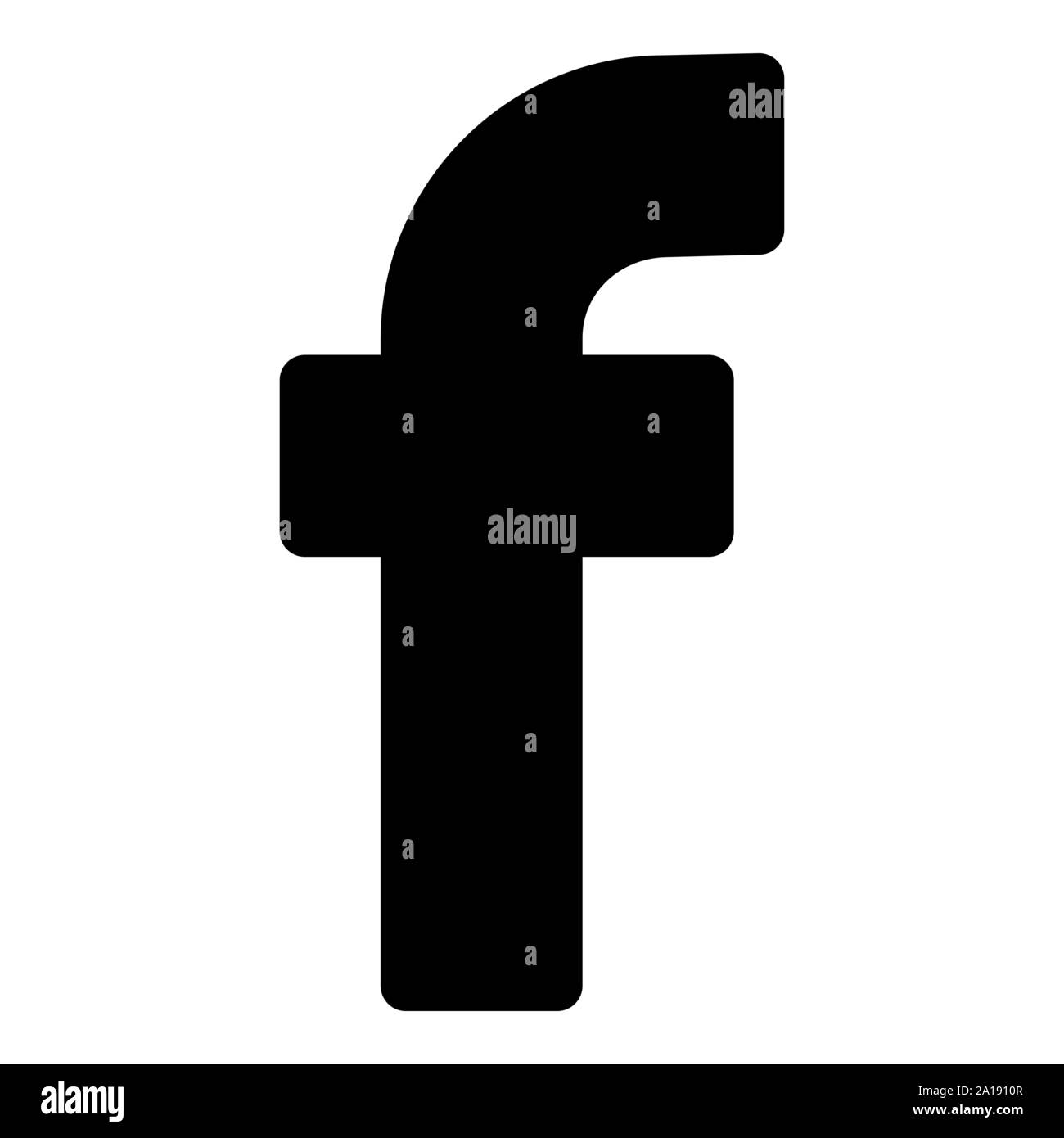 f initial letter for logo company isolated on white background Stock ...