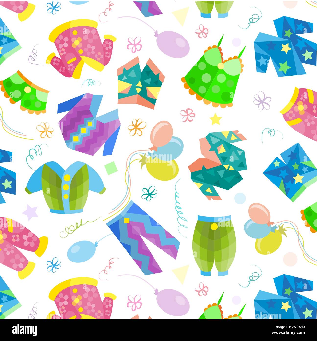 Pajama Sleepover Party Seamless Pattern Pajama Sleepover Party
