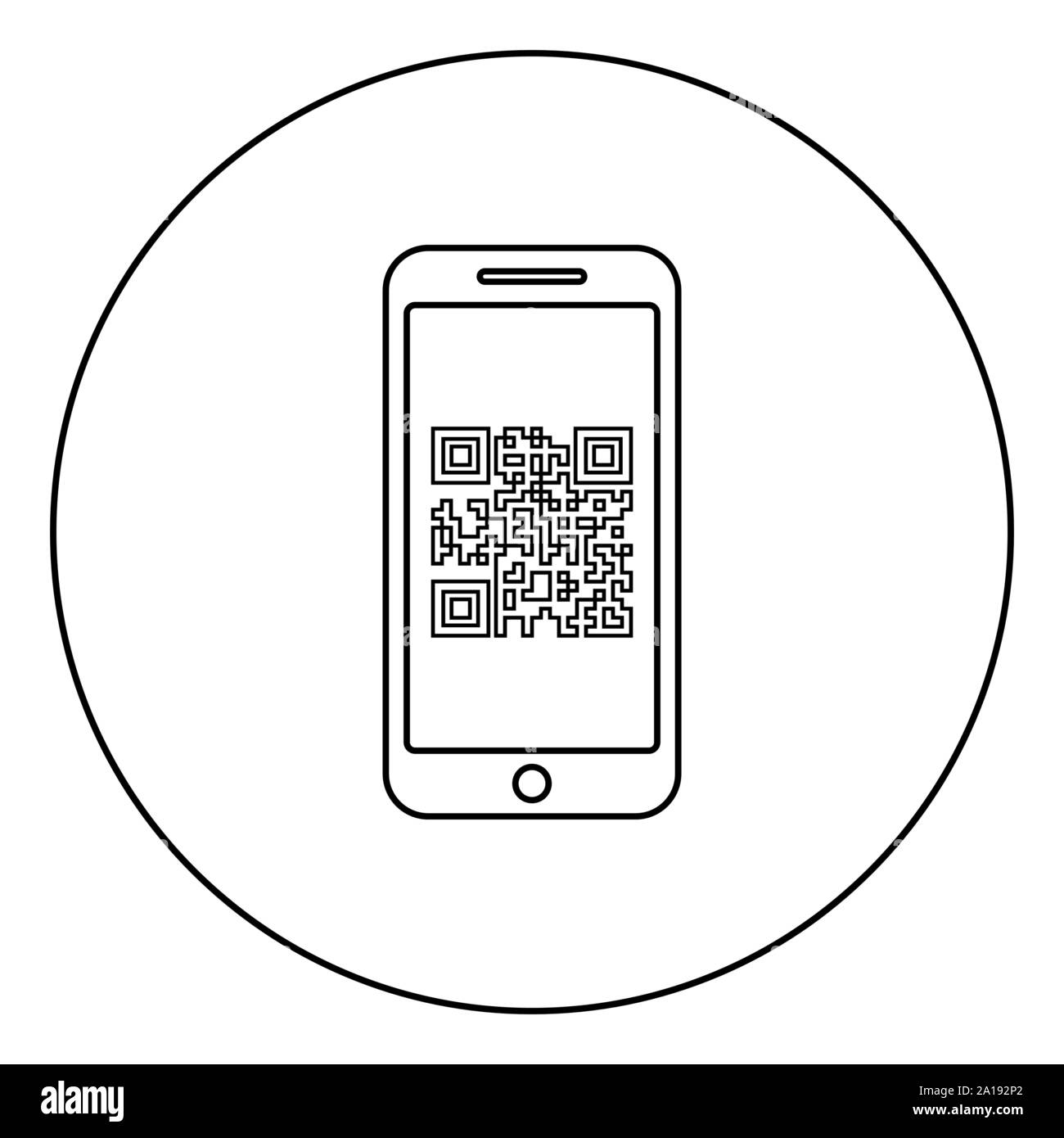 Mobile code image Cut Out Stock Images & Pictures - Alamy