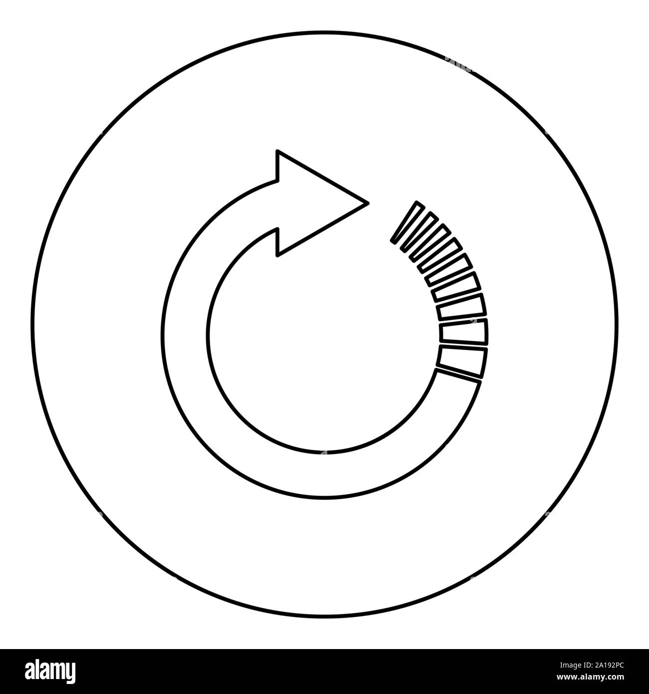 Circle arrow with tail effect Circular arrows Refresh update concept ...