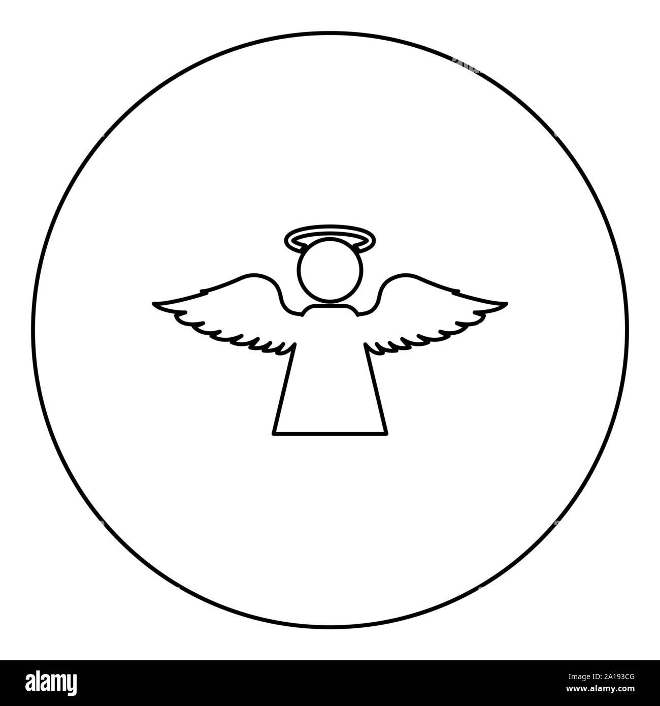 Silhouette flying angel Black and White Stock Photos & Images - Alamy