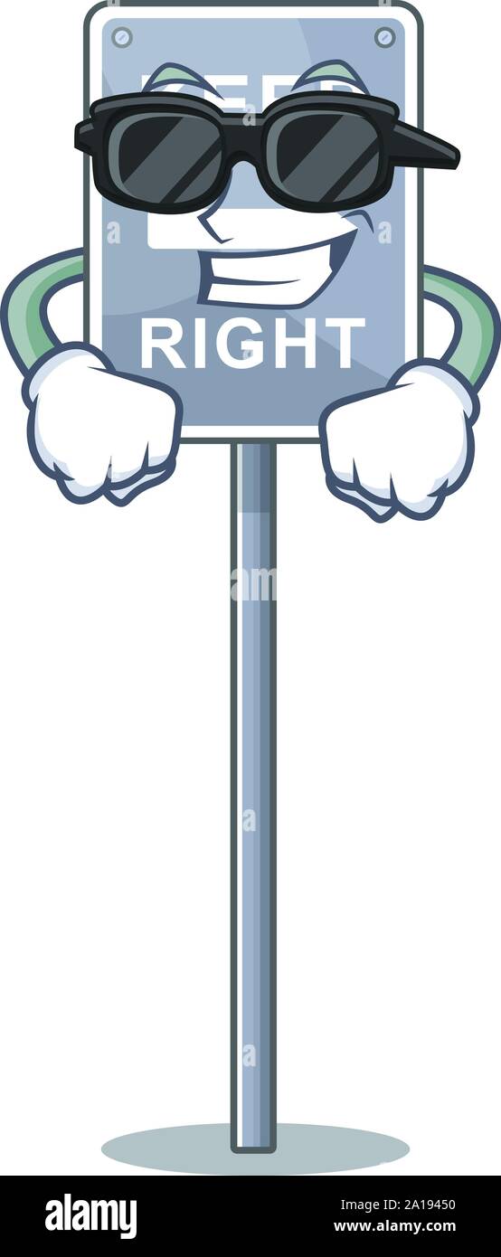 Super cool keep right isolated in the cartoon Stock Vector Image & Art ...