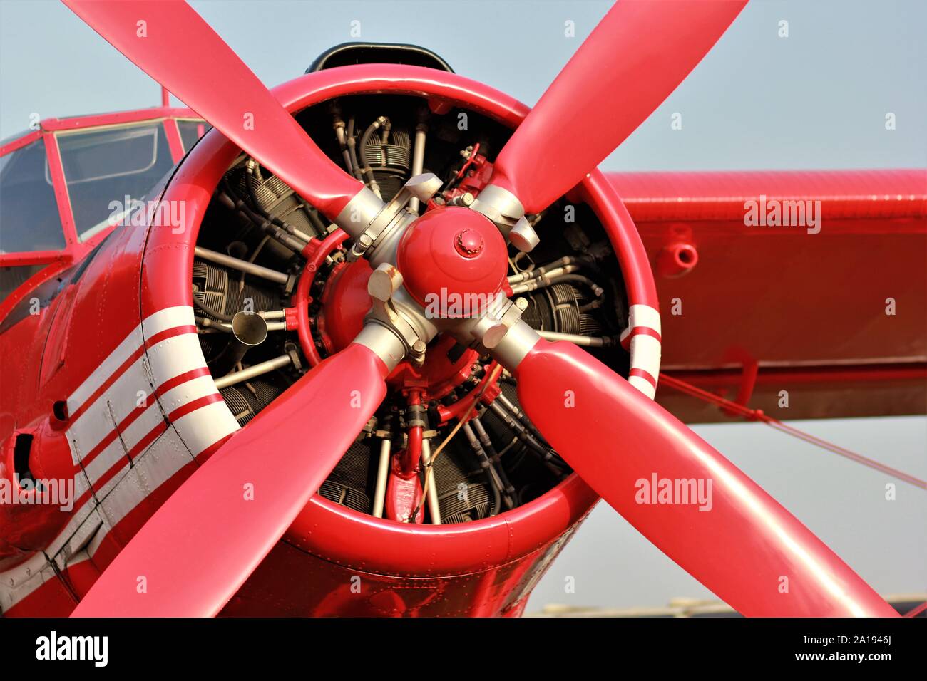 Biplane propeller hi-res stock photography and images - Alamy