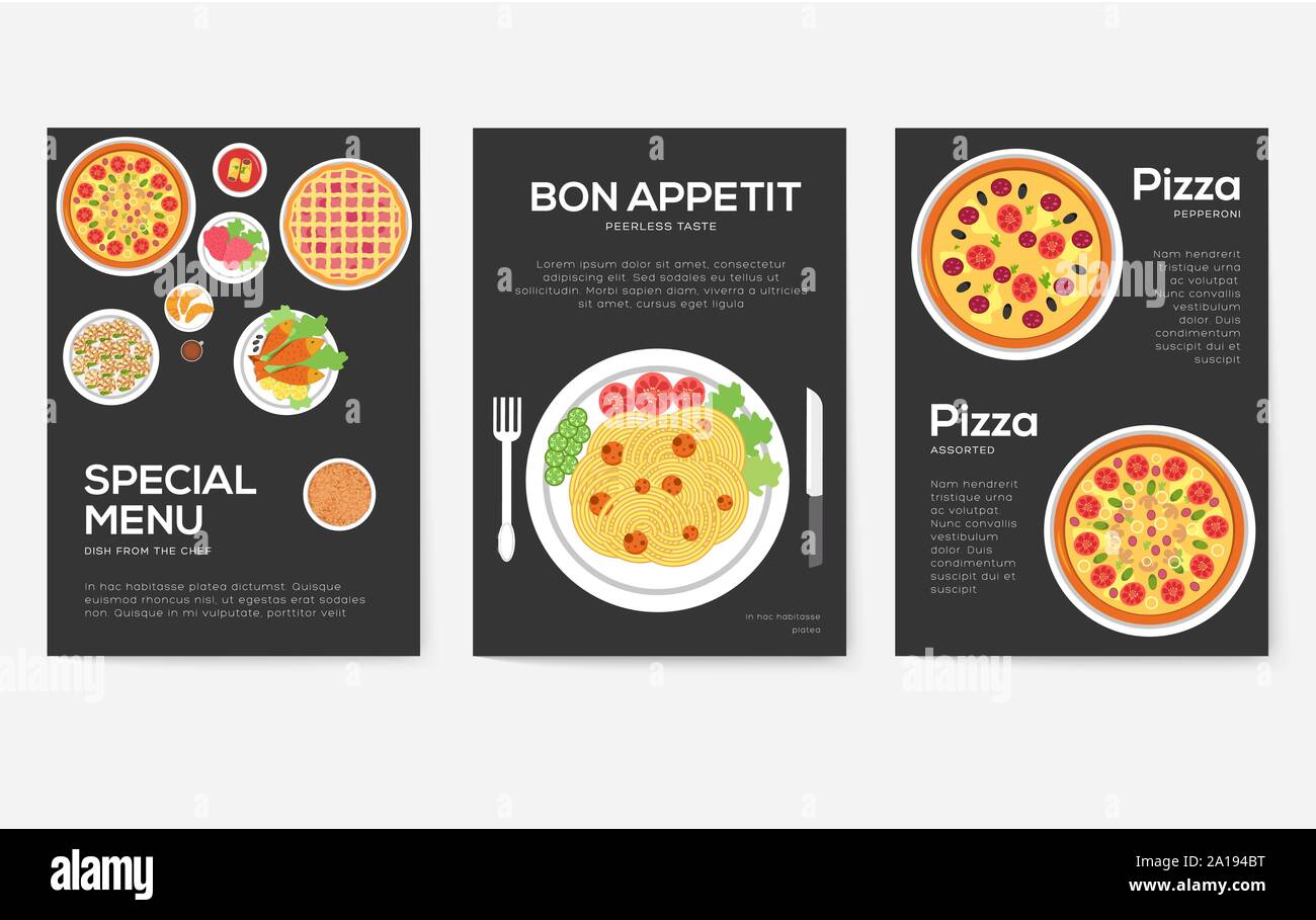 Infographic Menu Design
