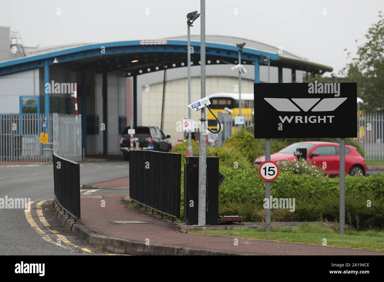 The Wrightbus Chassis plant in Antrim, Northern Ireland. The family ...