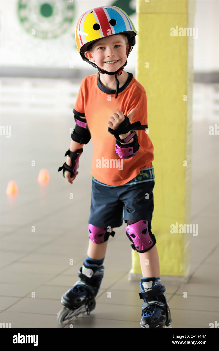 Rollerblades child safety hi-res stock photography and images - Alamy