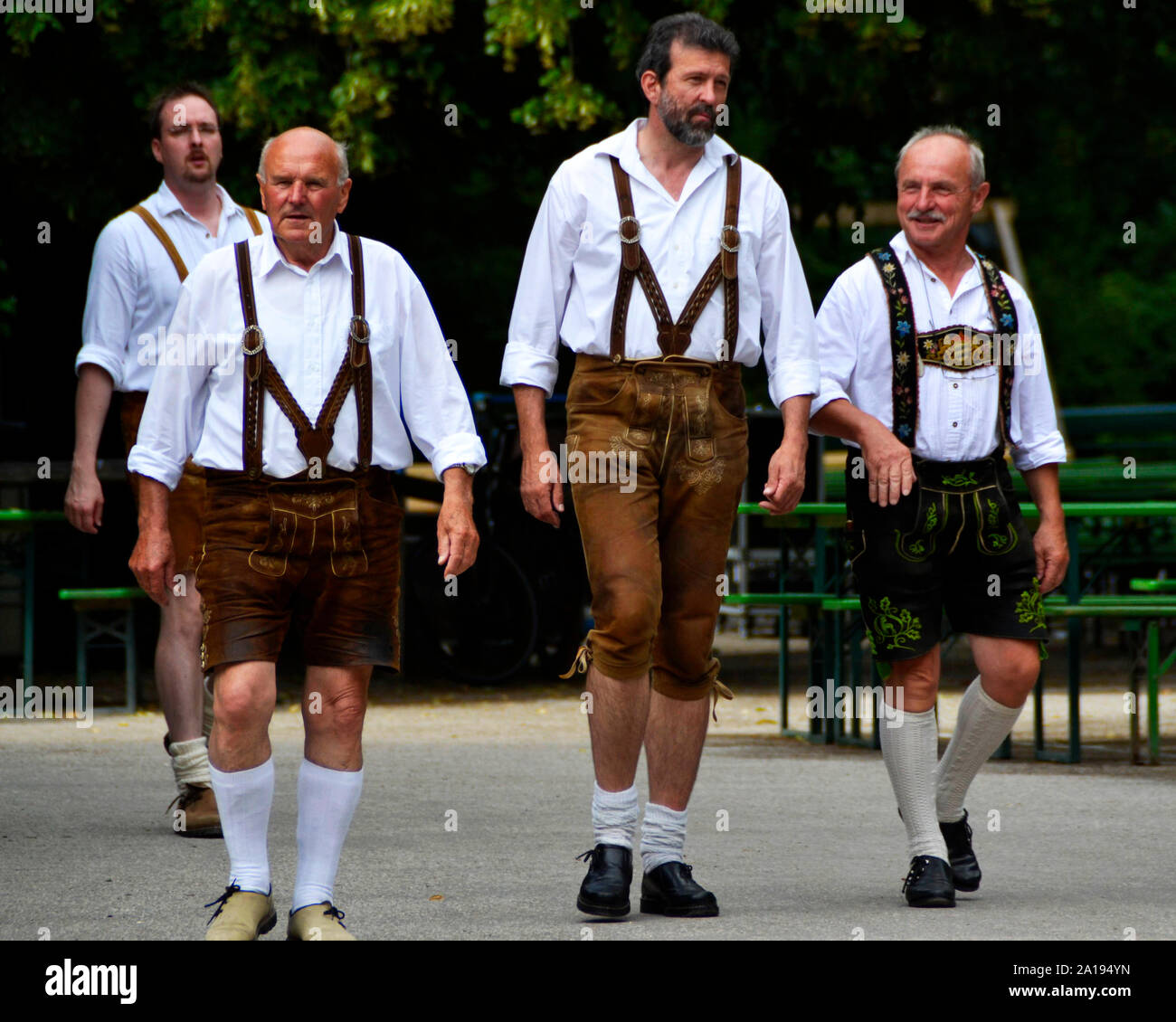 Munich / Germany - June 22, 2011: Biergarten (beer garden) is the most ...
