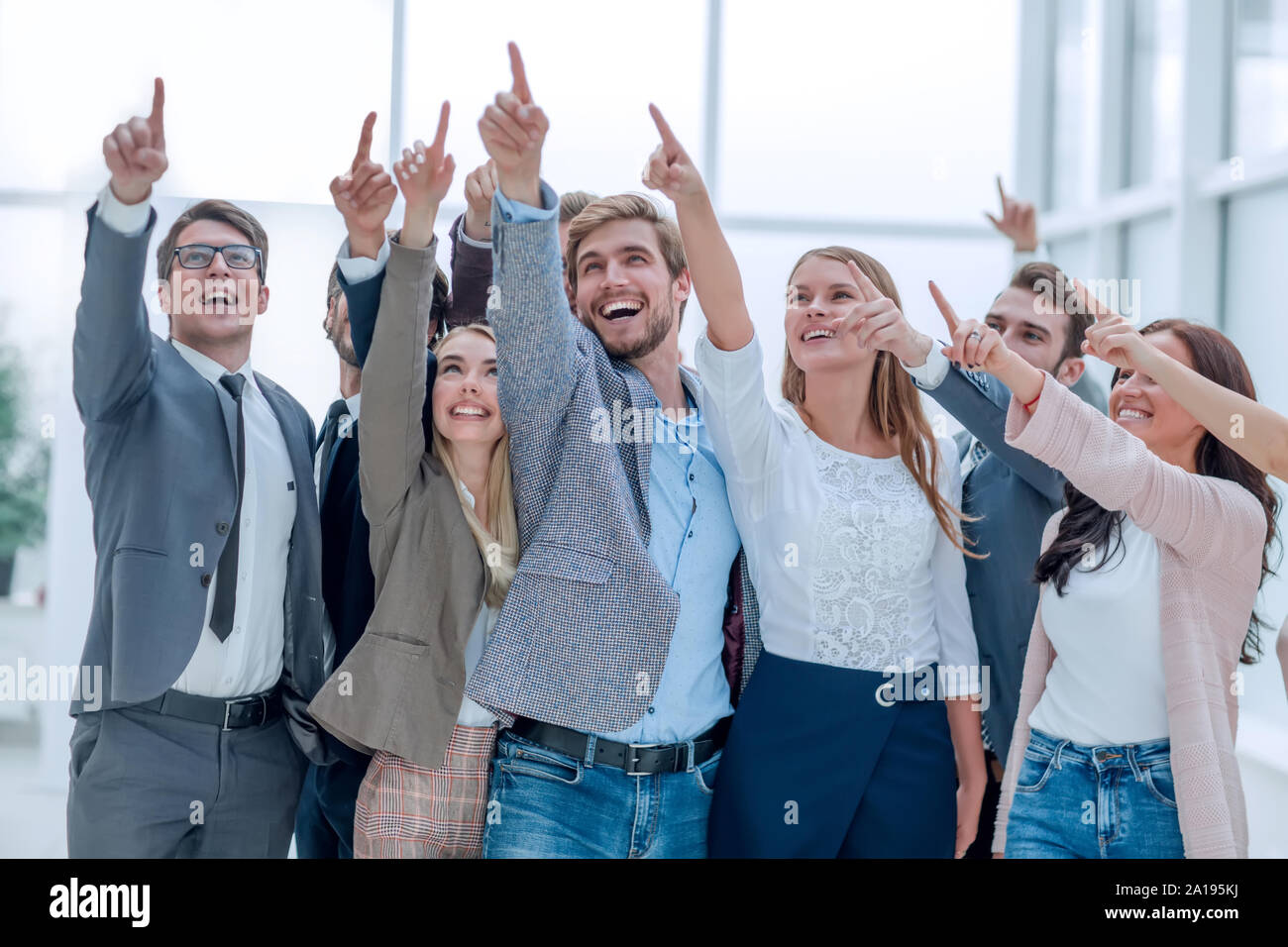 Staff looking upward hi-res stock photography and images - Alamy