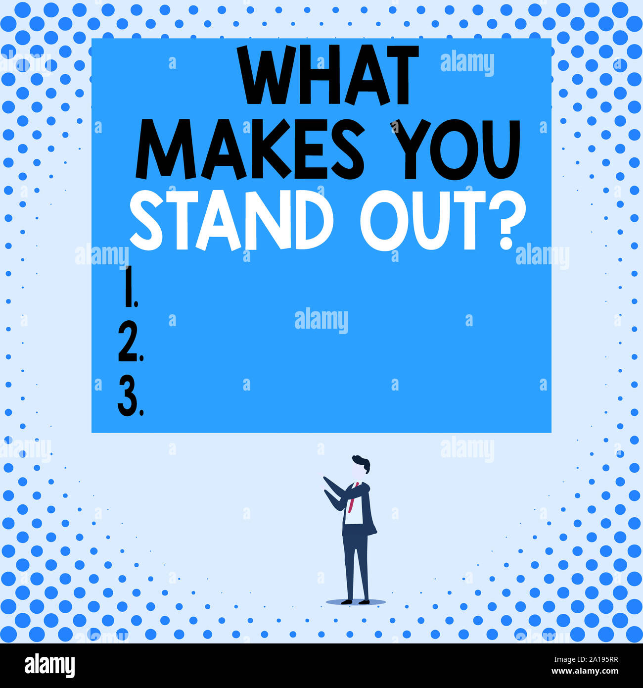 Handwriting text What Makes You Stand Out Question. Conceptual photo ...