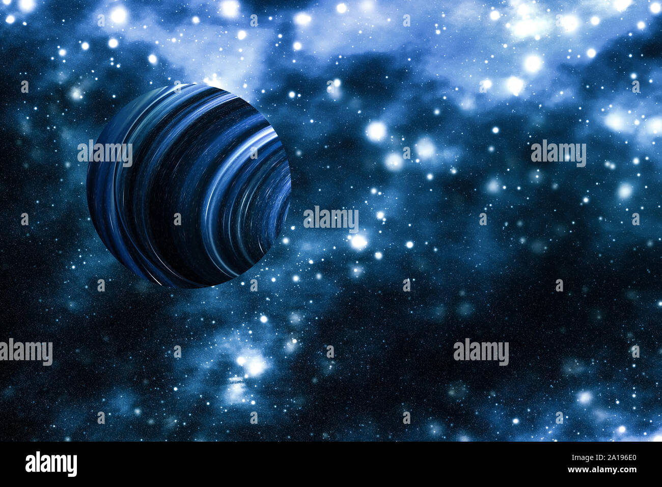 Discovery in astronomy, cosmic abstract and future technology concept ...