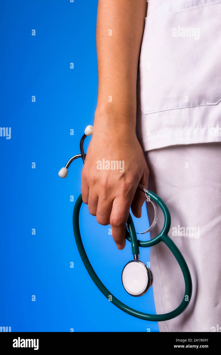 Nurse with stethoscope Stock Photo - Alamy