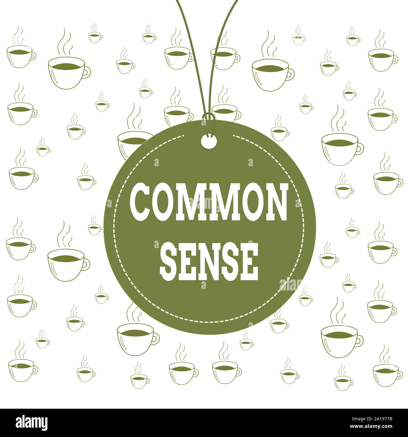 Writing note showing Common Sense. Business concept for having good ...