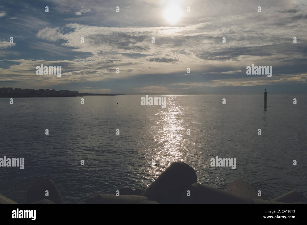 sunset view from Iho Tewoo Beach on Jeju island Stock Photo - Alamy