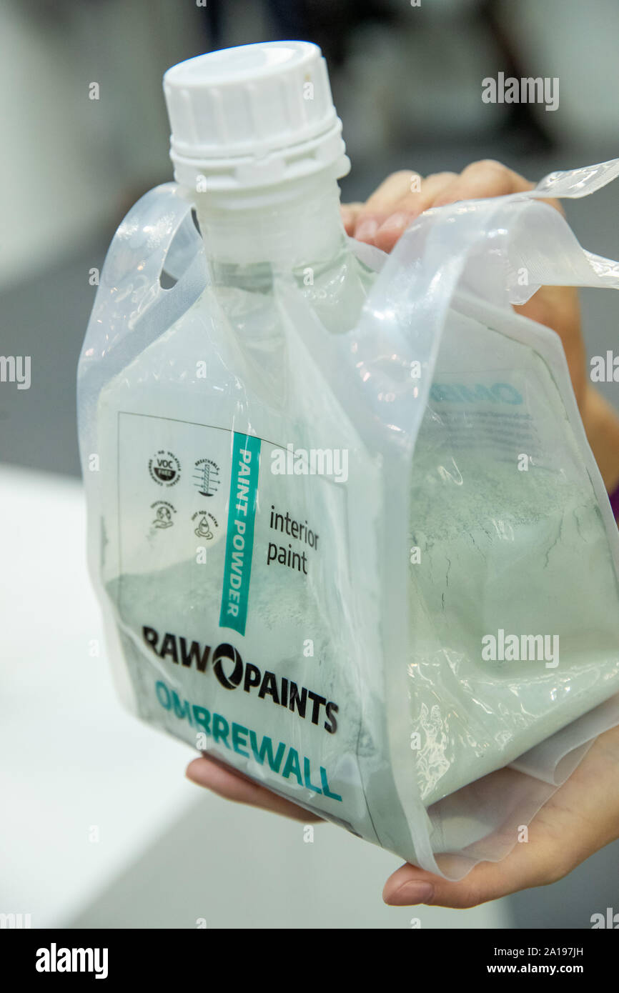 Nuremberg, Germany. 24th Sep, 2019. RAW Paints packaging with powder ...