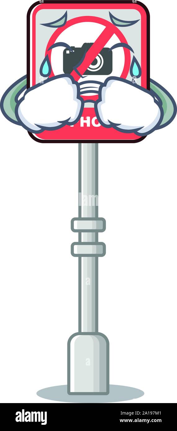 Crying no camera isolated with the cartoon Stock Vector Image & Art - Alamy