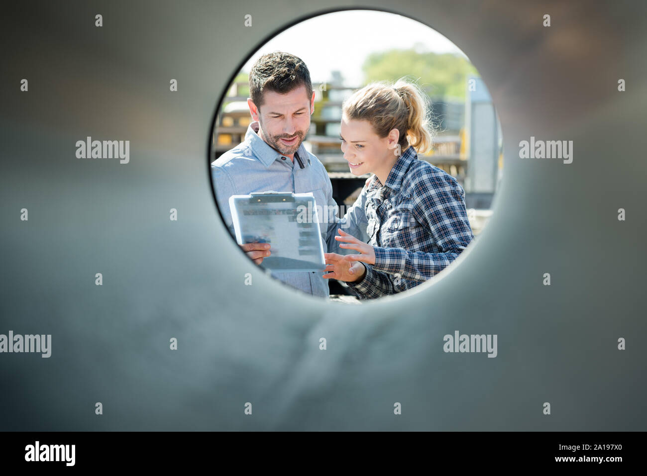 Through the looking pipe hi-res stock photography and images - Alamy